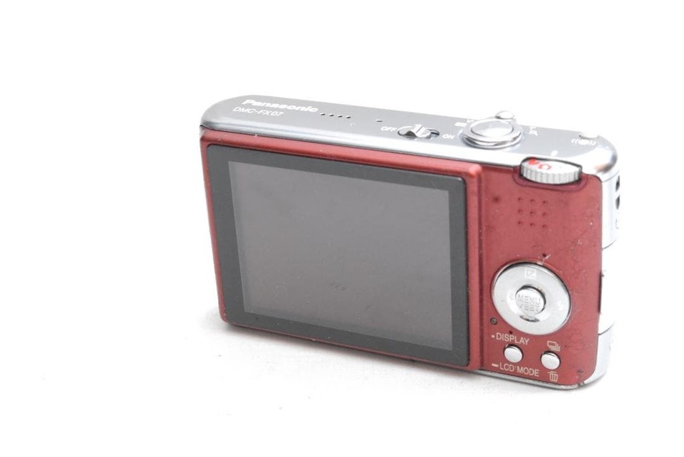 [Excellent]Panasonic LUMIX DMC-FX07 Compact Digital Camera 7.2MP Red w ...
