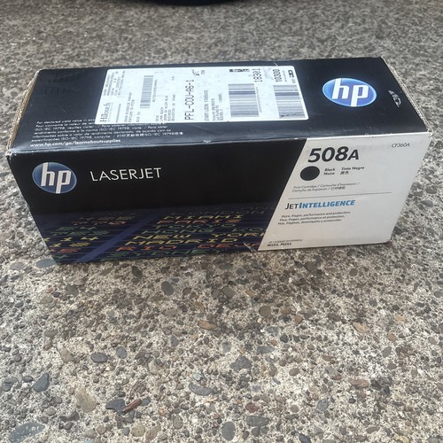 Sealed HP 508A BLACK OEM LaserJet Toner Cartridge, CF360A Ships Fast ...
