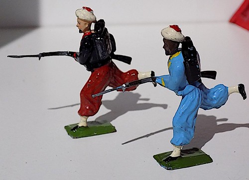Vintage Painted Lead French Turkos or Zouaves Charging wt Rifles ...