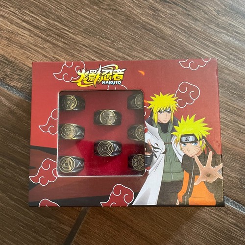 Naruto 10 Ring Set. Sharingan, Rinnegan, Akatsuki Cloud, Snake Eye ...