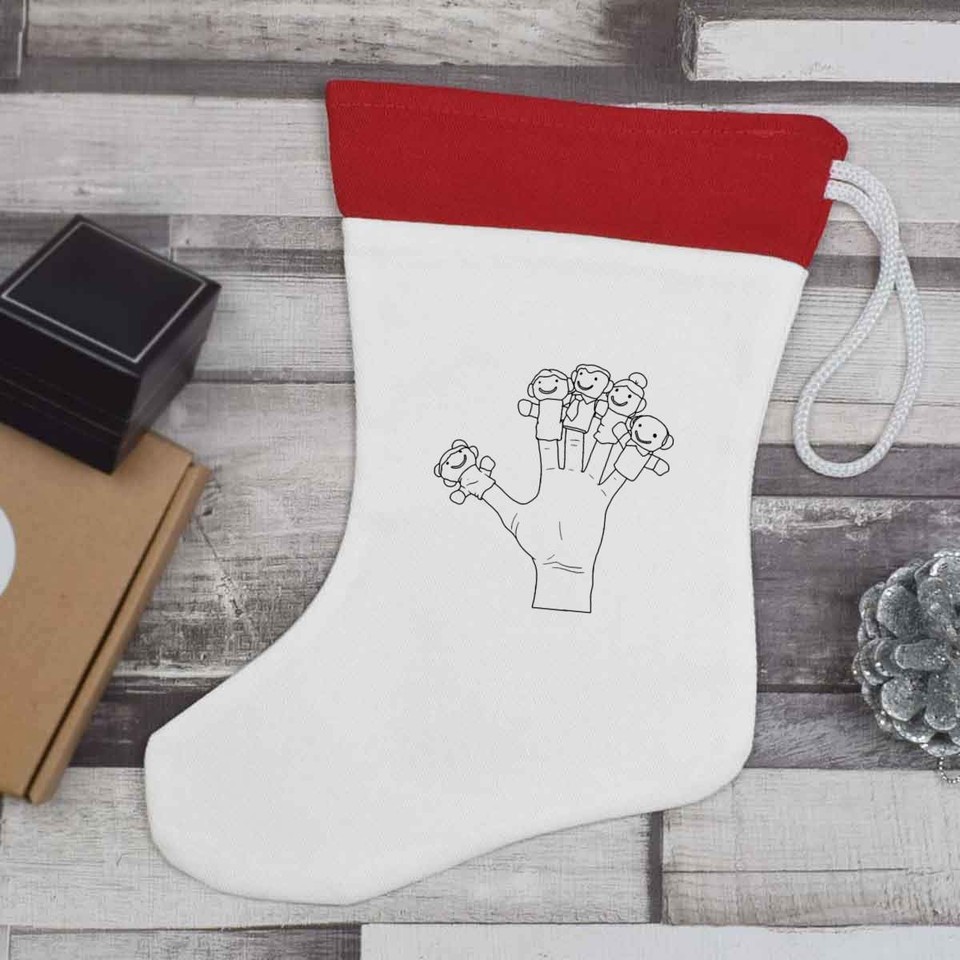 'Finger Puppet Family' Christmas Stockings (SG054666) | eBay UK