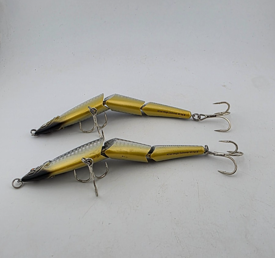 (2) Sebile Magic Swimmer 145 SK Jointed Swimbait Fishing Lures Lot of 2 ...