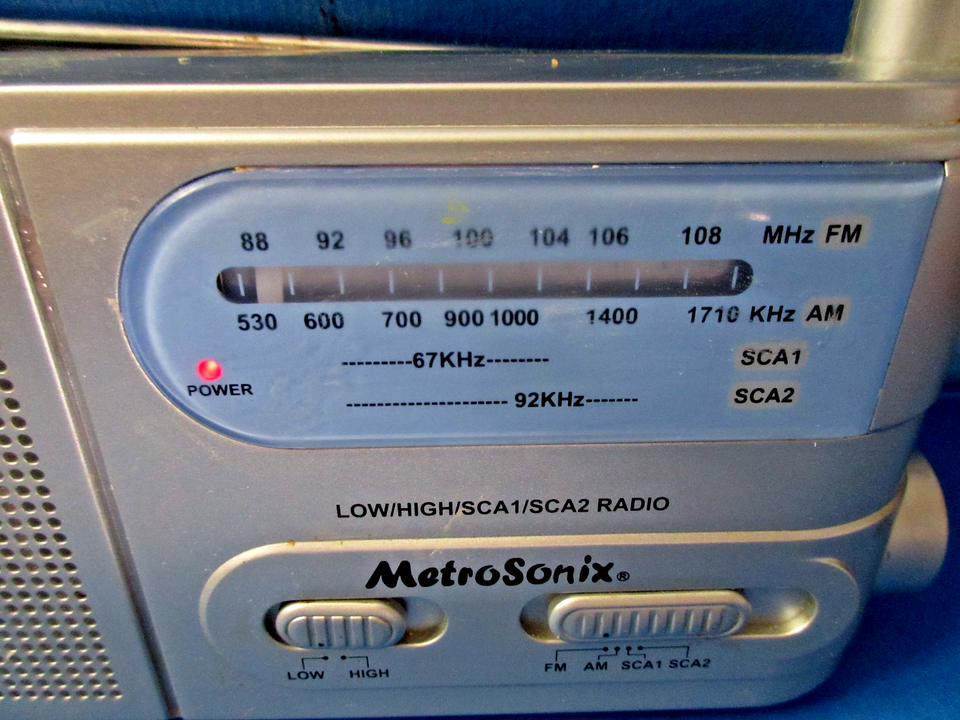 MetroSonix Vintage 4 Band SCA Radio MS-3330 AM FM Receiver Very Rare ...