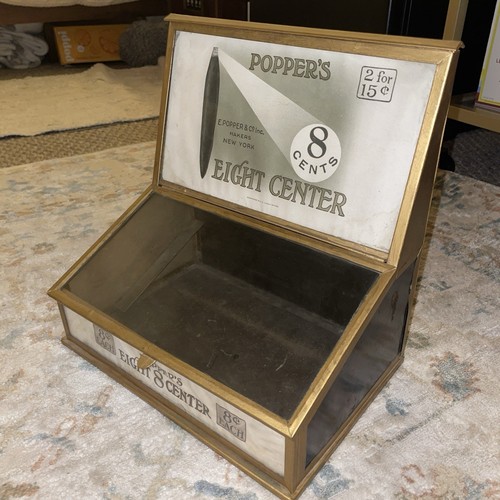 CIGAR STORE DISPLAY CASE - Seldom seen “Popper’s 8 Center” countertop ...
