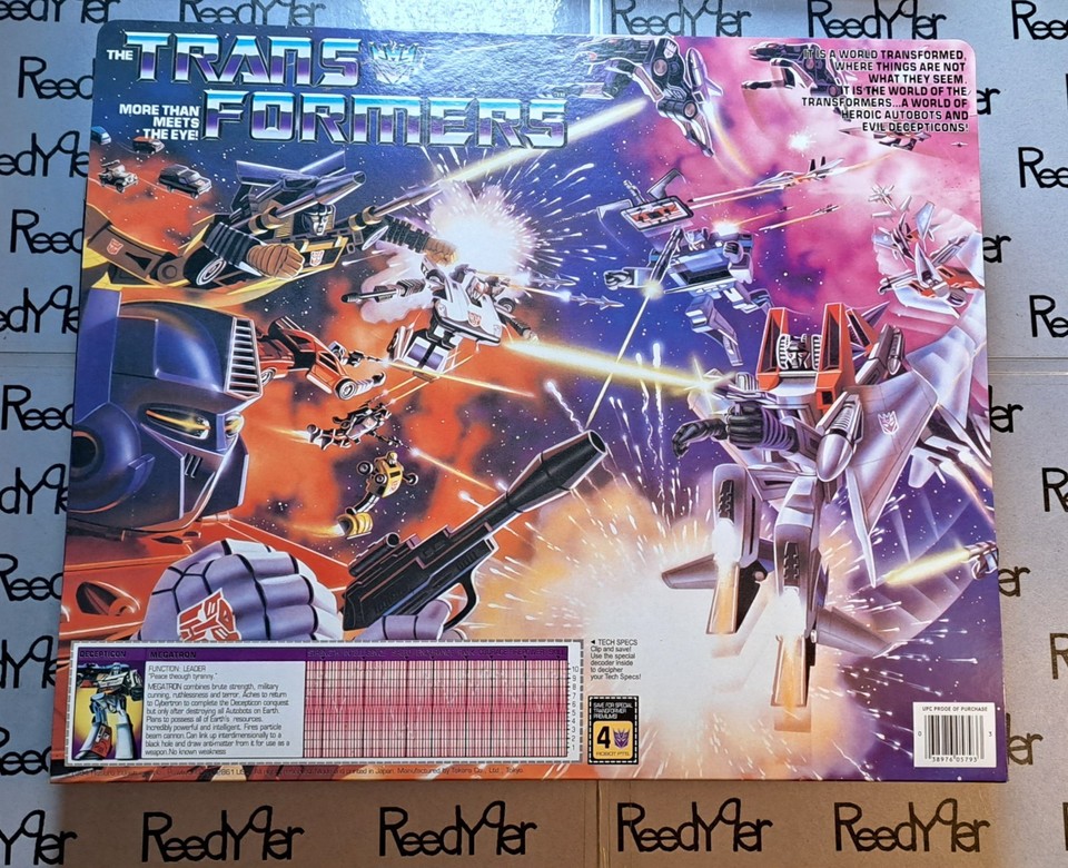 USA Transformers G1 Reissue MEGATRON Decepticon Leader Gun P-38 Pistol ...
