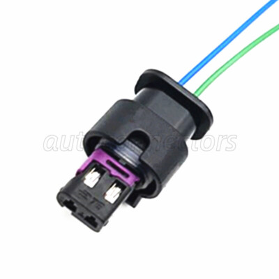 For VW VAG 2 Pin Female Connector Harness 4H0973702A For VW Fuel Pump ...