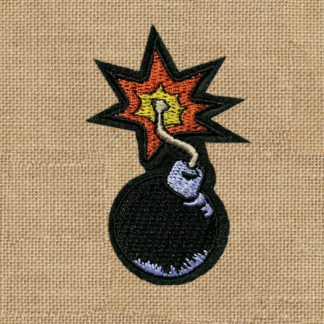 1pc Bomb Dynamite TNT Embroidered Patch Cloth Iron On Applique craft ...