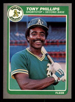 1985 Fleer #433 Tony Phillips NM-MT Athletics | eBay