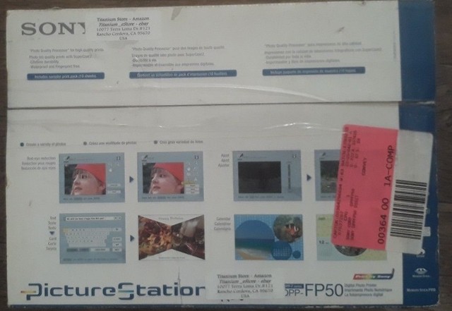 Sony Picture Station Dpp-fp50 Digital Photo Printer FP 50 Copier Hard ...