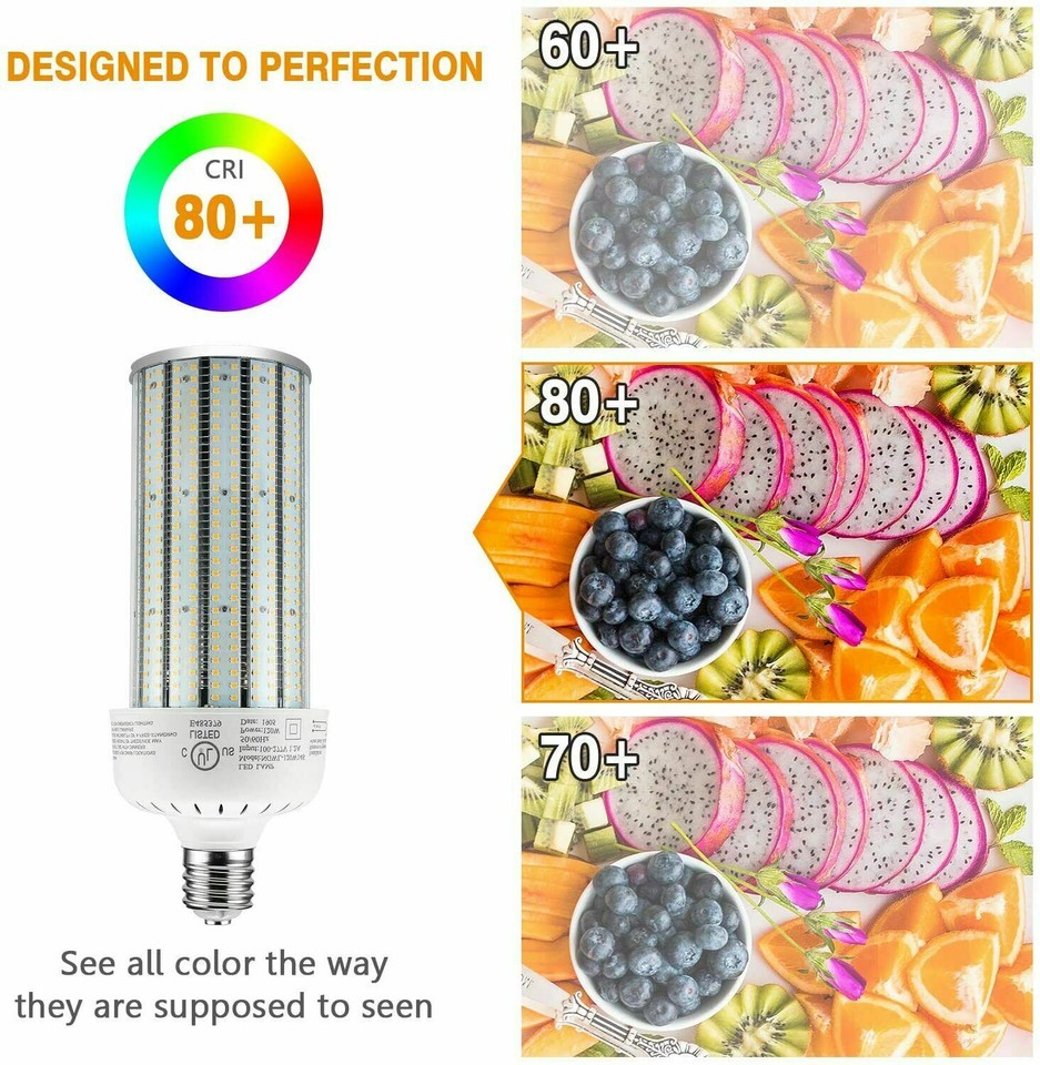 120W LED Corn Cob Light Bulb ED28 400W Metal Halide Replacement E39 UL ...