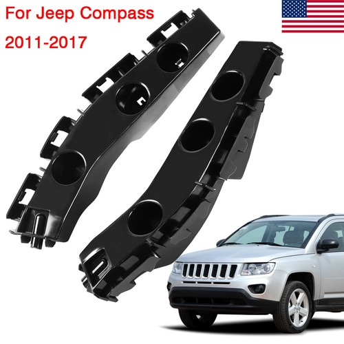 For Jeep Compass 2011-2017 Front Bumper Support Retainer Brackets Pair ...