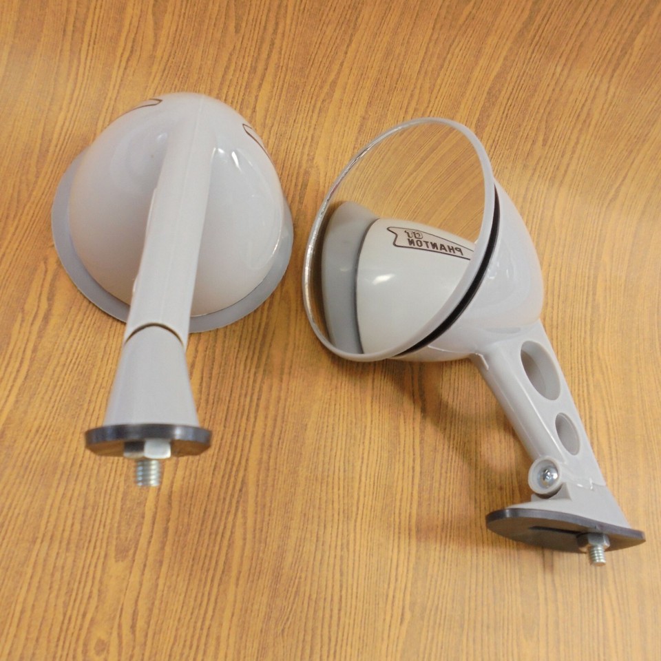 UNIVERSAL FIT Racing Mirrors NEW JDM Style Gray Fender Mount Side ...