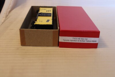 HO Scale Tyco, 40' Box Car, Toronto, Hamilton & Buffalo, Yellow & Black ...