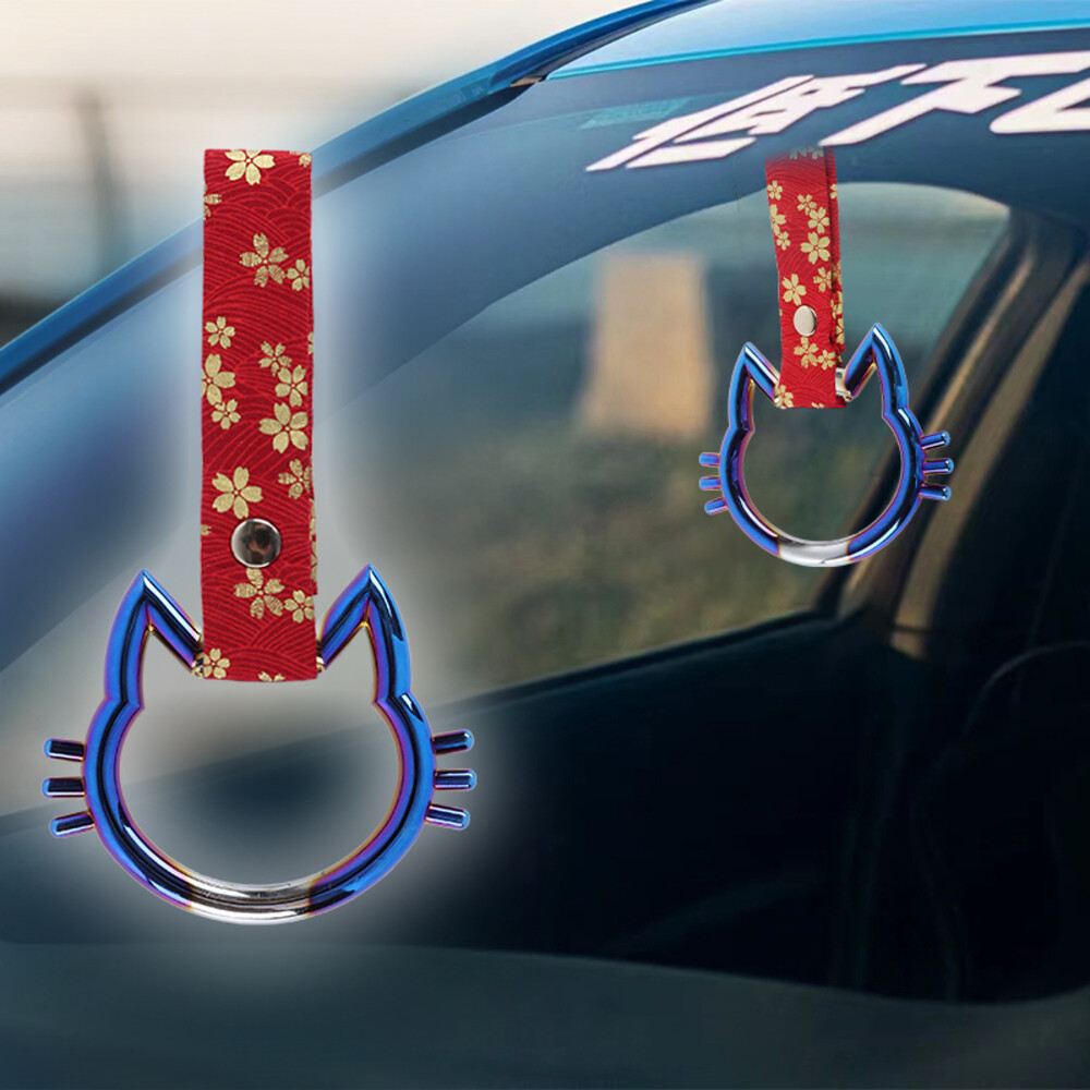 JDM Kitty Cat TSURIKAWA BB Ring Car Subway Bus Handle Strap -Nylon RD ...