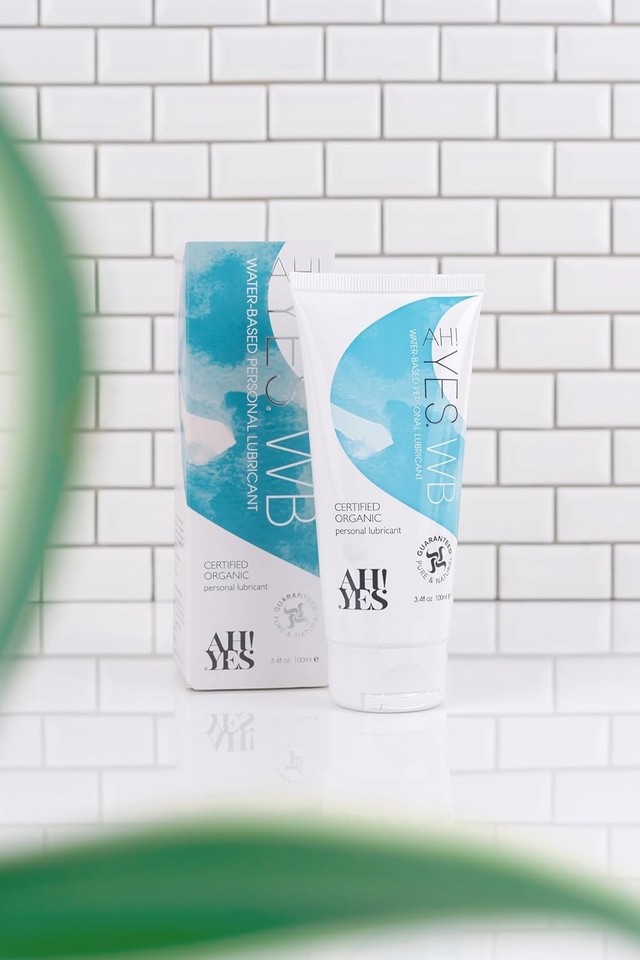 AH! YES WB Organic Water Based Personal Lubricant Gel Dryness Women Men ...