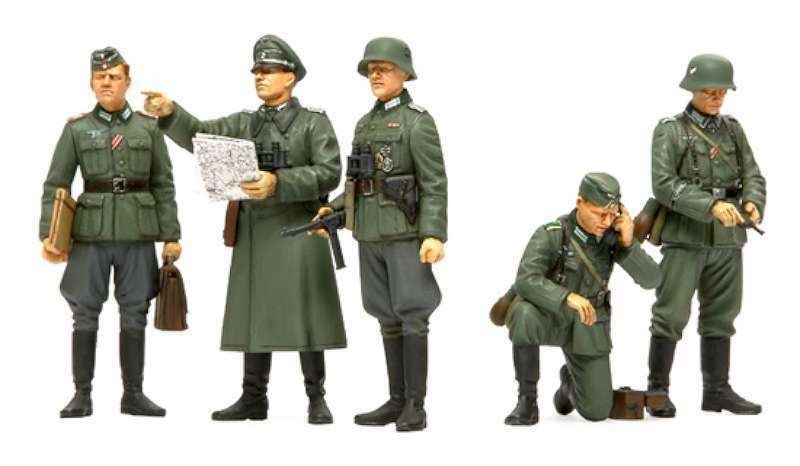 Tamiya Model 35298 1/35 GERMAN FIELD COMMANDER SET Soldiers Figures ...