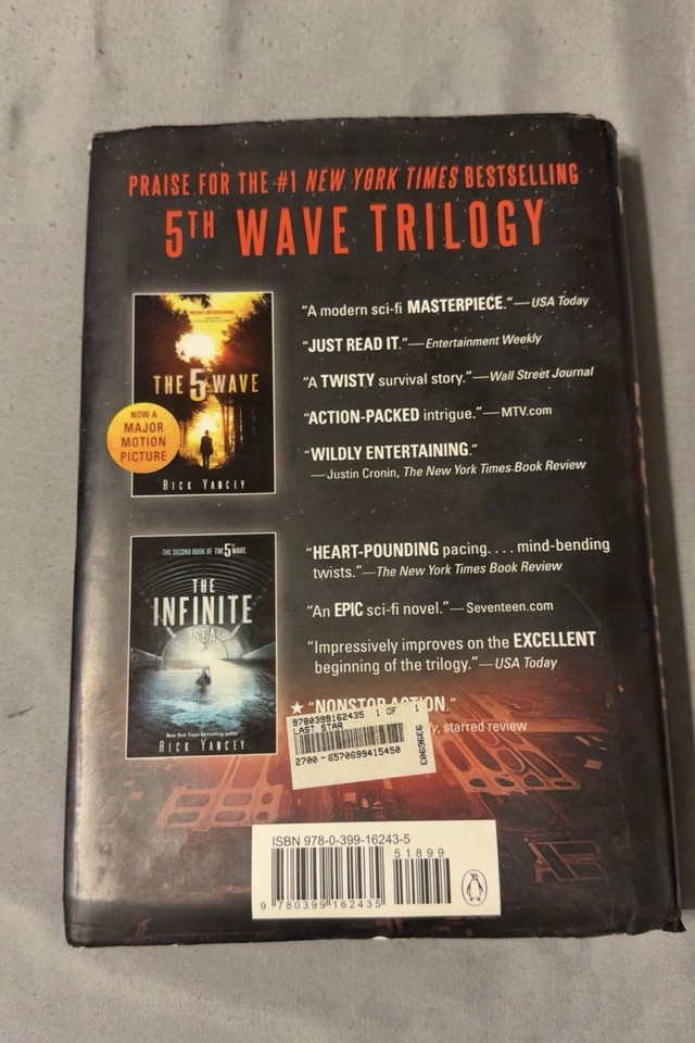 The 5th Wave Trilogy Complete Series Lot of 3 Books Rick Yancey Bundle ...
