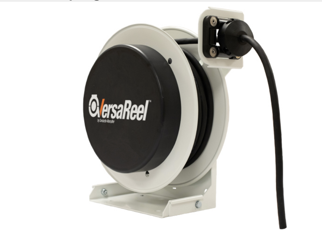 VERSA REEL, Spring-Driven Cable Reel, 12AWG/3 Conductors, 25FT, w ...