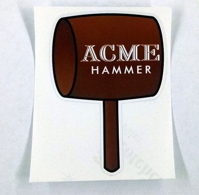 Acme Hammer looney tunes Wile E coyote sticker decal 3"x4" | eBay