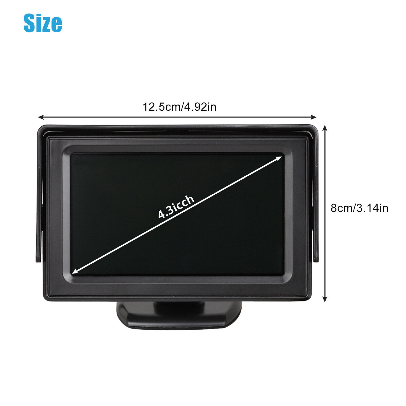 4.3" LCD Car Rear View Backup Monitor Screen for Backup Reversing ...