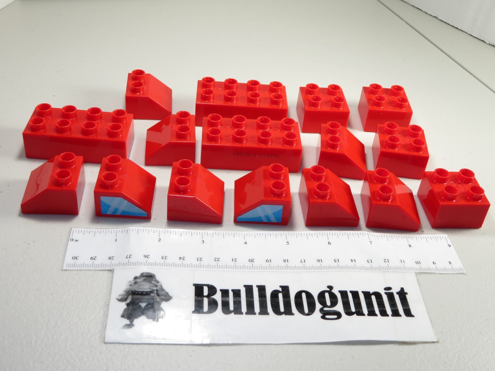 Mega Bloks Junior Builders Construction Lot 6 Red Block Part Bloks ...