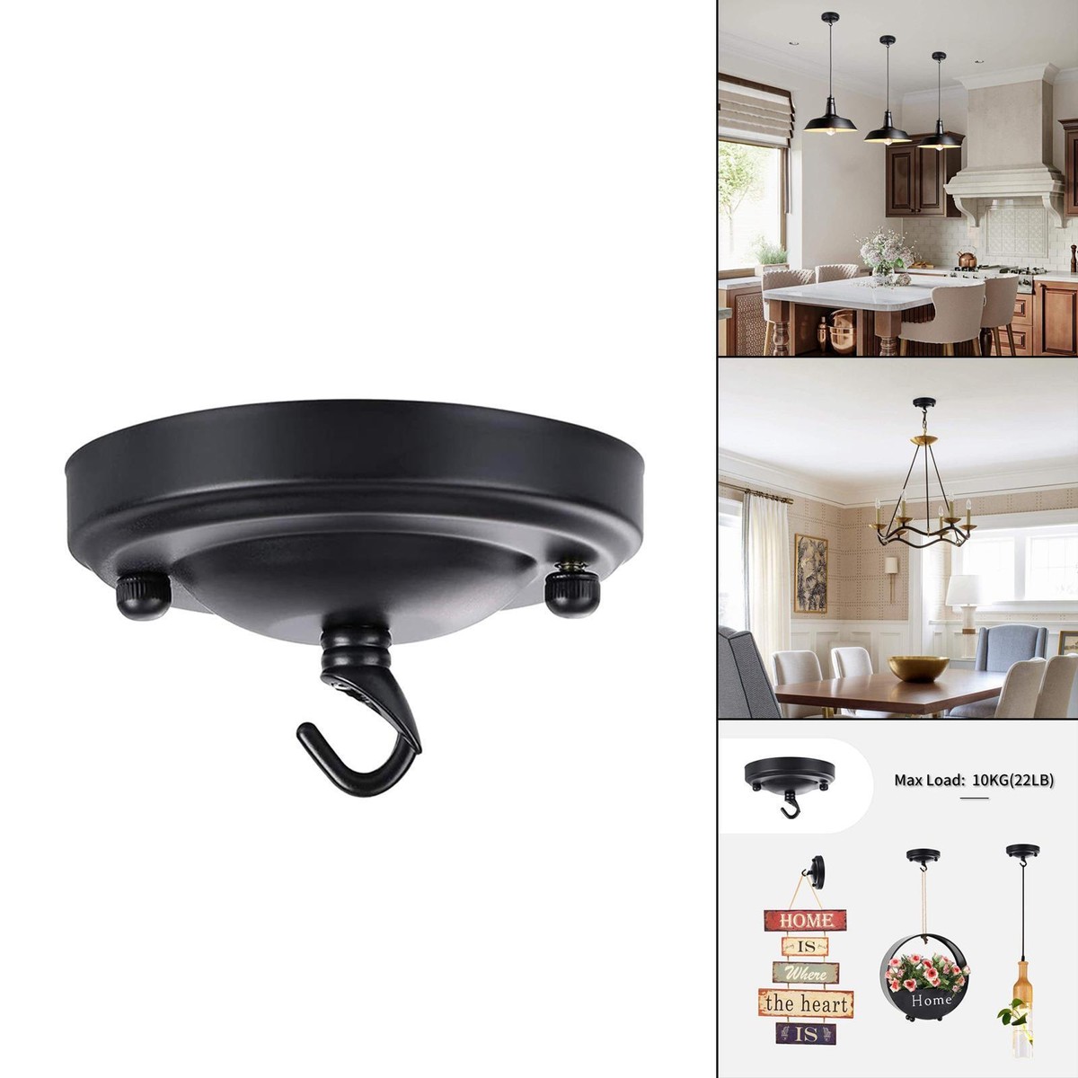 Ceiling Canopy Kit With Hook | Shelly Lighting