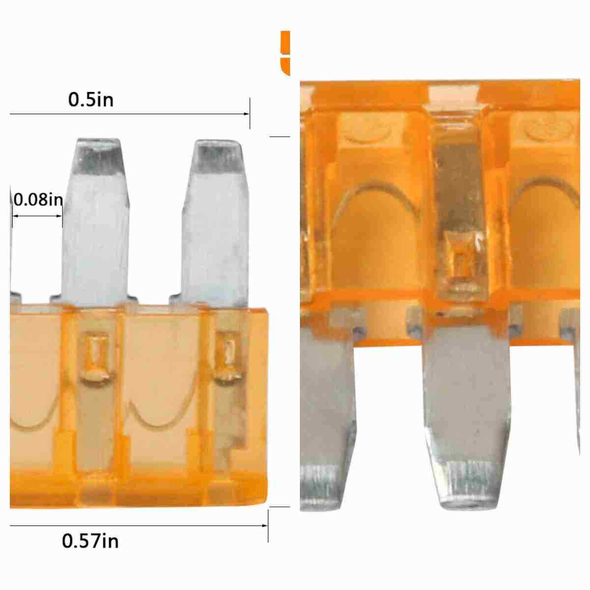 5A Amp Micro3 3-Pin Prong Blade Fuse 5A 32V Automotive Car Truck Boat ...