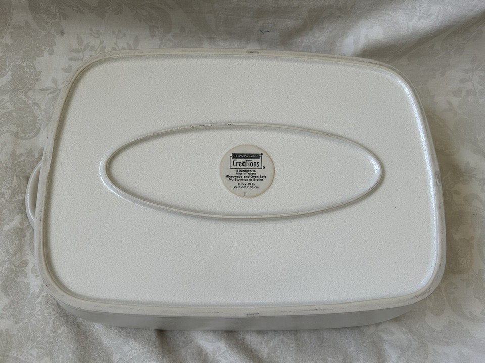 CoringWare Creations Stoneware 9x13 Casserole Roaster Baking Lasagna ...