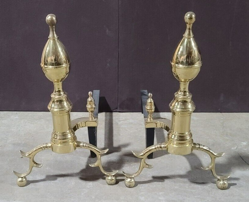 Virginia Metalcrafters Andirons Vintage Virginia Metal... Dapper