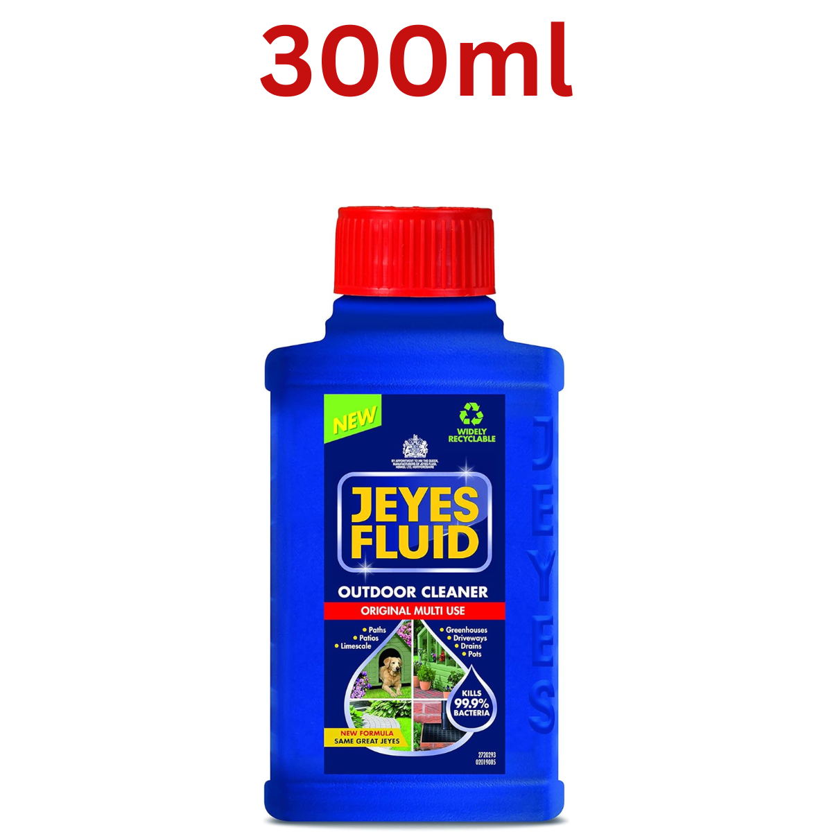 Jeyes Fluid Original 5L-1L Outdoor Cleaner Disinfectant Drain Unblocker ...