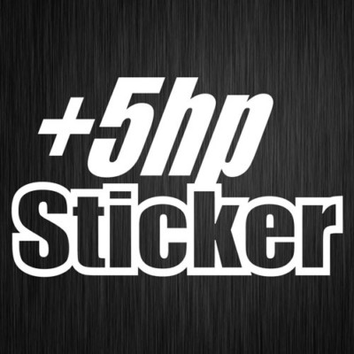 5hp Horsepower Sticker JDM Drift Funny Vinyl Car Window Decal 150mm x ...