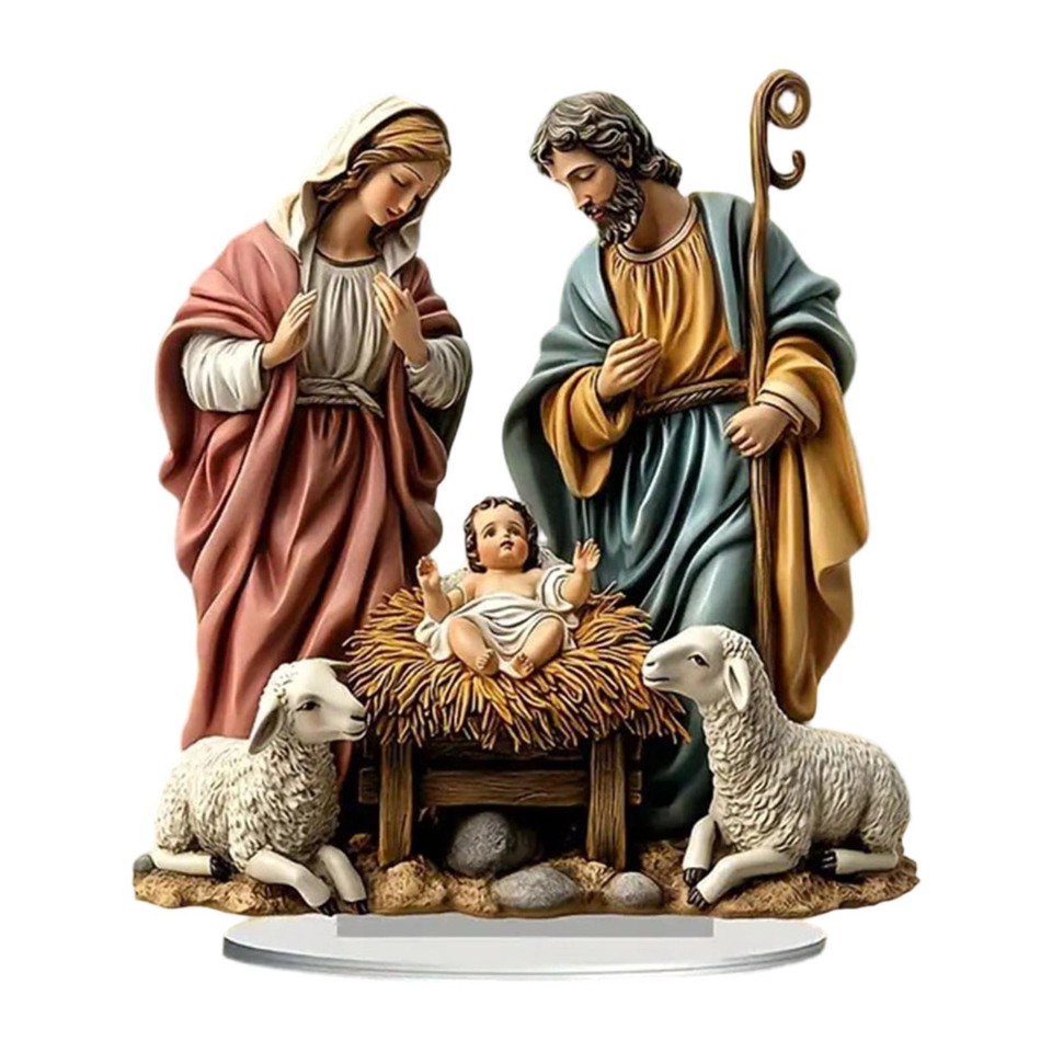 2D Decoration Acrylic Artwork Collectibles Christmas Ornament for Study ...