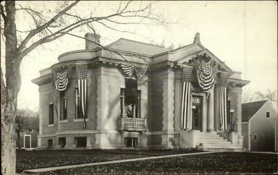 Lebanon Library - Bunting - Alfred Pauze Photog Lebanon NH RPPC c1920 ...