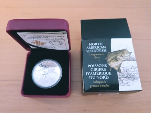 2015 Canada $20 Silver North American Sportfish Largemouth Bass Coin | eBay