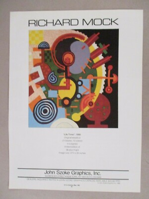 Richard Mock Lithograph PRINT AD - 1986 | eBay