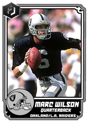ACEO MARC WILSON OAKLAND/L.A. RAIDERS CUSTOM HAND MADE ART CARD | eBay