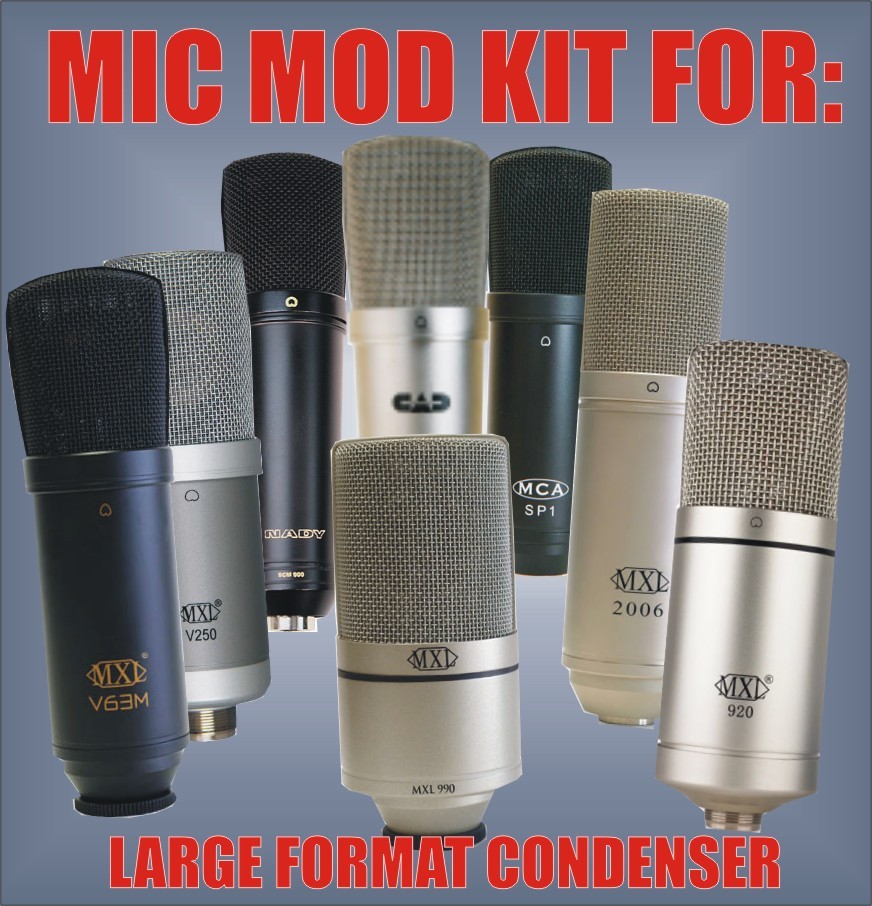 Microphone Mic Mod Kit for CAD GXL2200 GXL2400 GXL2200BP Apex NADY ...