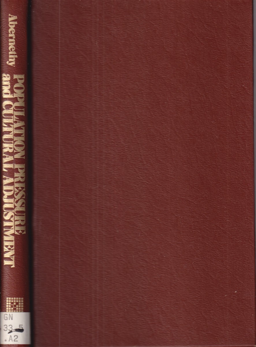 Population Pressure And Cultural Adjustment By Abernethy, Virginia | eBay