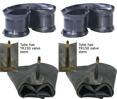(SET OF 2) 750R16 7.50R16 TRUCK TIRE INNER TUBES TR150 BENDABLE VALVE ...