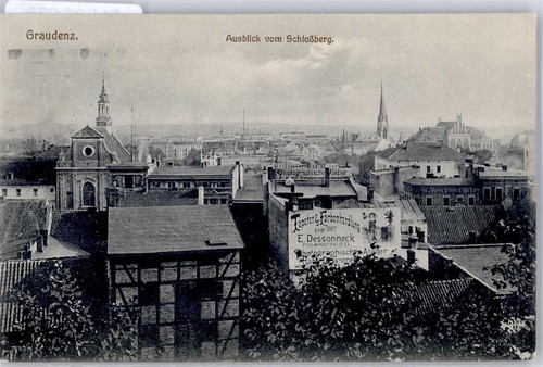 51583238 - Graudenz Ausblick vom Schlossberg Graudenz / Grudziadz ...