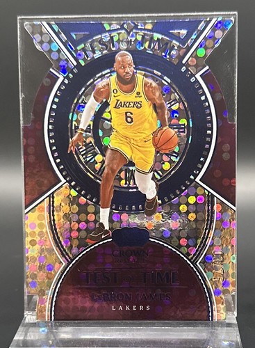 2022 Panini Crown Royale LeBron James Test of Time Blue Die Cut #d 03/ ...