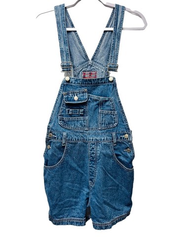 Revolt 90s M Denim Overall Romper Shorts Y2K Bib Carpenter Utility ...