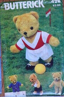 Butterick Sewing Patterns Craft Stuffed Animal Plush Dolls Bears Home+ ...