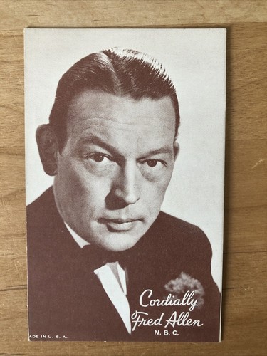 1940's EXHIBIT SUPPLY-PENNY ARCADE CARD Comedian Fred Allen Nice! | eBay