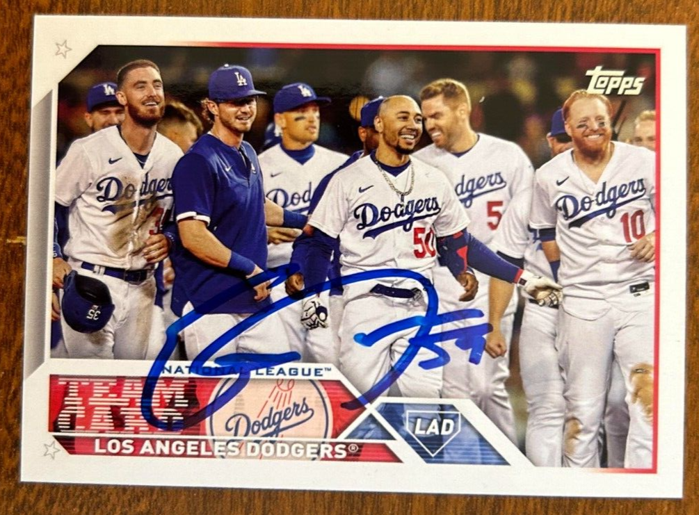 Evan Phillips 2023 Topps Team Card Signed Auto Autograph LA Dodgers ...