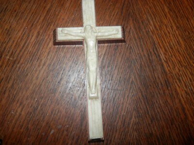 Vintage Plastic Cross Crucifix Jesus Religious Wall Mount 7 in High | eBay