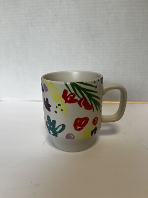 Starbucks Spring Floral Ceramic Stackable Coffee Cup Mug 12 oz 2016 | eBay