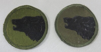 United States Army 104th training Division Military patch set of 2 ...