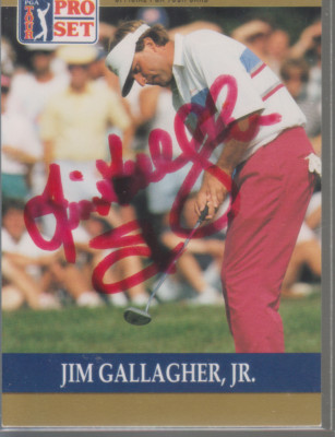 Autographed 1990 Pro Set Jim Gallagher Jr. | eBay