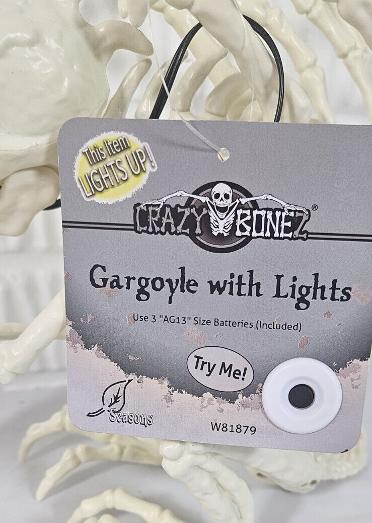 Crazy Bonez Light Up Skeleton Gargoyle 9.5" 190842818793| eBay